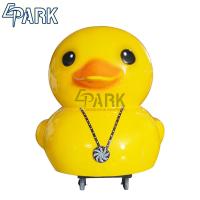 China Yellow Fiber Glass Duck Swing Kiddy Ride Machine CE Certificate 130W for sale