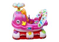 China Cute Whale Pink Train Kiddie Ride Machines With Time Controller for sale