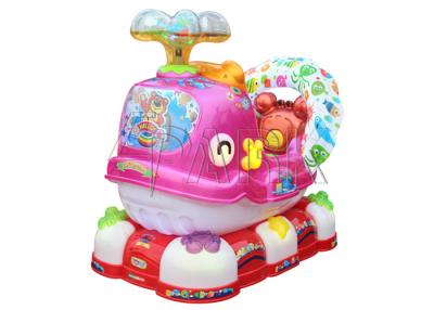 China Cute Whale Pink Train Kiddie Ride Machines With Time Controller for sale