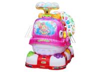 China Cute Whale Pink Train Kiddie Ride Machines With Time Controller for sale