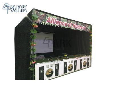 China Shooters Aliens Simple Coin Push Game Machine For Six People 45W for sale