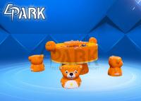 China Bear Sand Table Coin Pusher Amusement Game Machines For Kids L90*W120*H70 CM for sale