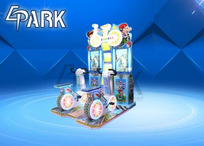 China Happy Bicycle Coin Operated Kids Rides Lottery Ticket 22 Inch Screen for sale