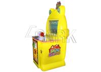 China Yellow Kids Coin Operated Game Machine Mini Fishing Handy Video Drop Coin Game for sale