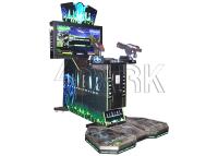 China Game Center Crazy Laser  Gun Games Aliens Video Arcade Machine With Pedal For Sale for sale