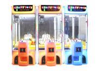 China High Profit! Best Price Crazy Toy 3 Crane Claw arcade machine coin operated for sale