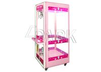 China Attractive Bear Design Full transparent glass material toy scratch lift vending machine coin operated for sale