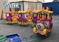 China Funny Kiddie Ride Amusement Game Machines Fiberglass 14 Seats Electrical Track Train for sale