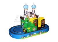 China Round Castle Kiddie Ride Train Game Machine For Amusement Park 300W for sale