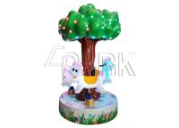 China Coin Operated Tree Carousel 3 Players Horse Kiddie Rides for sale
