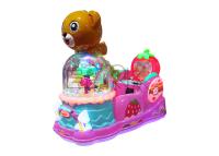 China Amusement Cute Small Bear Kiddy Ride Machine Coin Operated 750W for sale