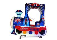 China Amusement Park British Train Kiddy Ride Machine Coin Operated 350W for sale