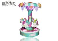China Coin-Operated Children's Amusement Equipment 3-Seater Led Light Music Mini Carousel for sale