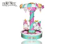 China Coin-Operated Children's Amusement Equipment 3-Seater Led Light Music Mini Carousel for sale