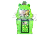 China 22 Inch Single Player Green Cute Frog Patting Button Coin Prize Out Mini Game Machine for sale