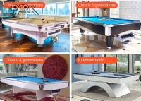 China White 2 In 1 9FT Billiard Pool Table For Shopping Mall for sale