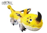 China Amusement Park Kiddie Ride Kids Dinosaur Kart Go Kart With Sound for sale