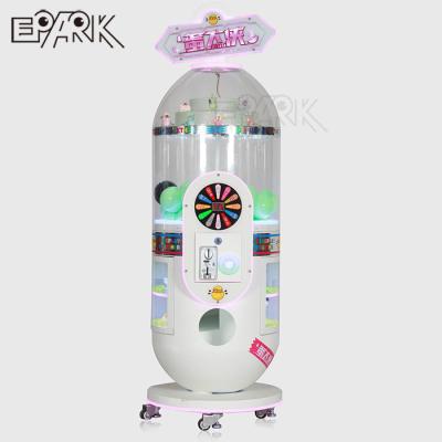 China Coin Operated Colorful Capsule Machine Gacha Game Gashapon Machine With Light for sale