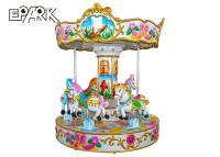 China Amusement Park 6 People Carousel Ride European Style Coin Operated Merry Go Round For Kids And Adults for sale