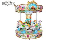 China Amusement Park 6 People Carousel Ride European Style Coin Operated Merry Go Round For Kids And Adults for sale