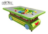 China Cartoon Building Block Car Amusement Game Machines For 8  Player 220V for sale