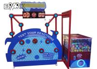 China Cartoon Coin Operated Arcade Machines 2 Kids Pat Button Reaction Game Win Capsule Gacha Game Machine for sale