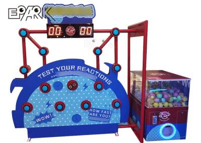 China Cartoon Coin Operated Arcade Machines 2 Kids Pat Button Reaction Game Win Capsule Gacha Game Machine for sale