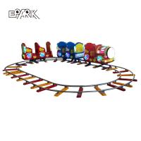 China Hardware Material 5 Children Electric Ride On Train With Tracks for sale