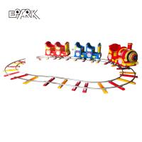 China Hardware Material 5 Children Electric Ride On Train With Tracks for sale