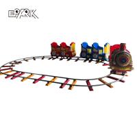 China Hardware Material 5 Children Electric Ride On Train With Tracks for sale