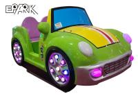 China Coin Operated Green Fiberglass Kiddy Ride Machine For Movie Theater for sale