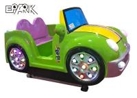 China Coin Operated Green Fiberglass Kiddy Ride Machine For Movie Theater for sale