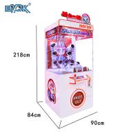 China Coin Operated Toy Claw Crane Game Machine With Colorful LED Light for sale
