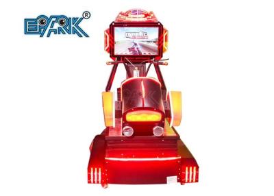 China Fiberglass Kiddy Ride Machine 3d Dynamic HD Race Car Outurn Arcade Racing Machine for sale