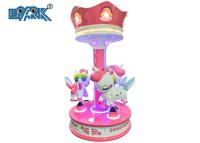 China 3 Players Kiddy Ride Machine Animal Mini Merry Go Round Carousel Horse for sale