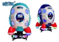 China 1 Player Kiddie Ride Machine Mp5 Rocket Rocking Car With Game Screen for sale