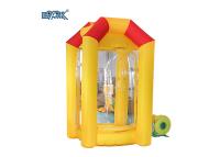 China Oxford Cloth Inflatable Money Grabber Catching Cash Booth Machine With Blower for sale