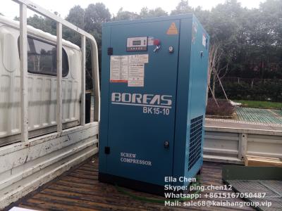 China 2.2m3 1.0Mpa Belt Driven Screw Air Compressor For Industrial 15kw Blue Color for sale