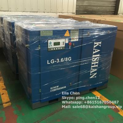 China Industrial Silk 30HP 8Bar Direct Driven Screw Air Compressor Air Cooling for sale