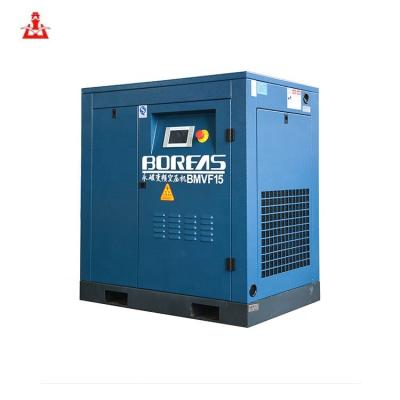 China Permanent Magnet Frequency Conversion 20HP Rotary Screw Drive Air Compressor for sale