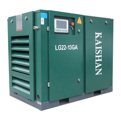 China 30hp 13 Bar Industrial Screw Air Compressor Direct Driven Oil Lubrication Stationary for sale