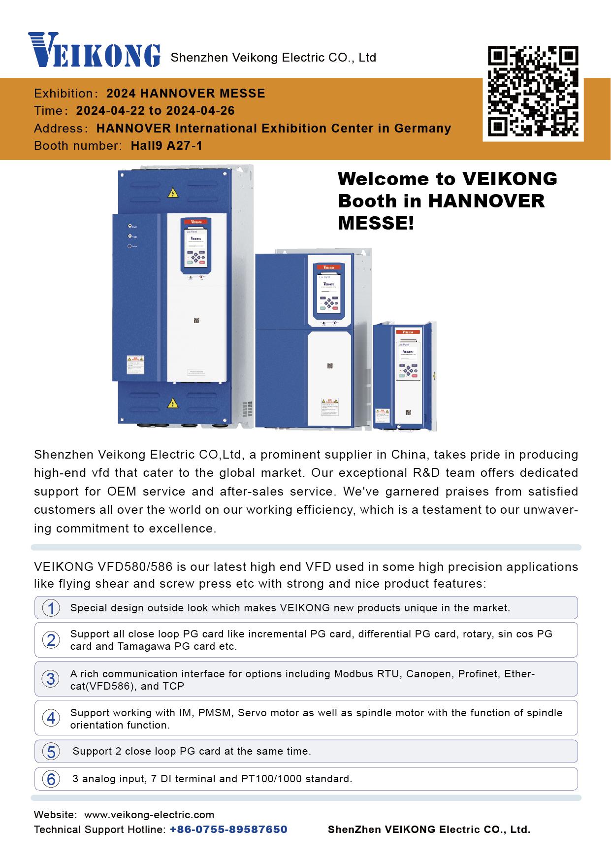 VEIKONG high performance VFD with lcd display