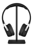 China Anti Scratch Desk Gaming Headphone Stand 23cm Aluminum Base for sale