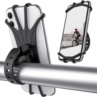 China 360 Rotation Universal Motorbike Phone Mounts Adjustable Silicone 35g for sale