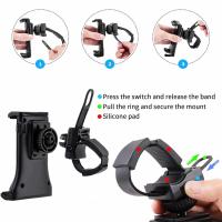 China Multifunction Motorbike Phone Mounts 60mm dia Adjustable Silicone for sale