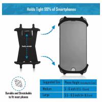 China Folding Silicone Bicycle Motorbike Phone Mounts Anti slip RoHS approved for sale