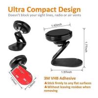 China Aluminium Alloy Dashboard Magnetic Cell Phone Holder 3M VHB TAPE  ODM for sale
