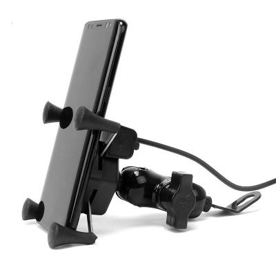 China Adjustable Handlebar Motorbike Phone Mounts For 3 Inch 7 Inch Cell Phone for sale
