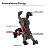 China Universal GPS Motorcycle Phone Holder Waterproof 6.5 inch Adjustable for sale