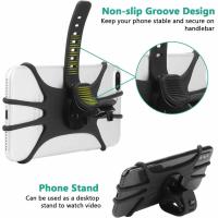 China 360 Rotation Universal Motorbike Phone Mounts Adjustable Silicone 35g for sale